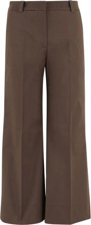 Ql2 Quelledue QL2 Quelledue, Femme, Pantalons, Brun, Taille: 42 FR Pantalon en Coton Stretch