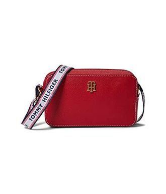 Tommy Hilfiger Sac pour femme I Rouge I Crossbody I Sac &agrave; bandouli&egrave;re I Sac &agrave; bandouli&egrave;re I Sac pour appareil photo I 20 x 15 x 5 cm I Logo TH I Sac &agrave; main pour femm