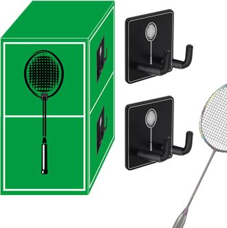 Generic Haken-Organizer - Halterung für Badmintonschläger, Wandschlägerhalterung - Wandhalterung aus Edelstahl, Halterung für Haken