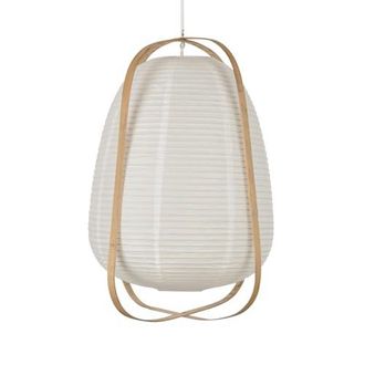 Corep Suspension papier et bambou blanc AKEMI D36cm