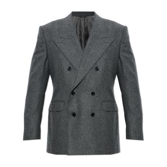 Dolce & Gabbana Wollblazer mit doppelreihiger Knopfleiste - - Jackets - Herren - Grau - L