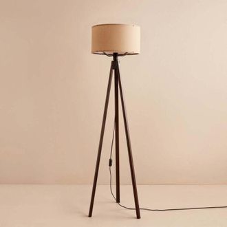 Opviq Lampadaire, lampe sur pied, &eacute;clairage de salon Lamp Mink Brun