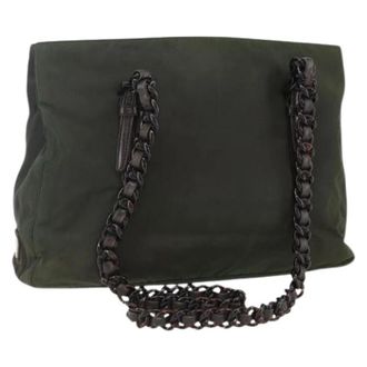 Prada Pre-owned Vintage Nylon Schultertasche - - Pre-owned - Damen - Gr&uuml;n - ONE SIZE
