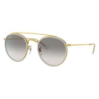 Ray-Ban unisex, Accessoires, Jaune, Taille: 51 MM Round Double Bridge Lunettes de soleil