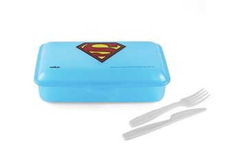 Excelsa Superhelden Lunchbox Superman, Polypropylen, Hellblau, 22 x 13 cm