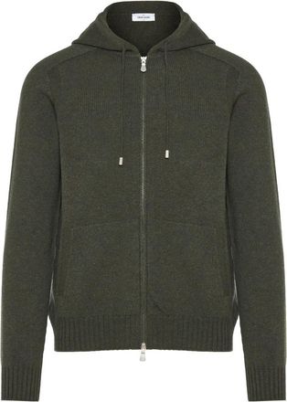 Gran Sasso Homme, Sweatshirts et sweats à capuche, Vert, Taille: 2XL Wool Sweat à capuche