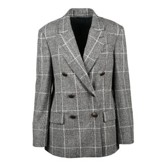 Brunello Cucinelli Damen, Jacken, Grau, LGr&ouml;&szlig;e