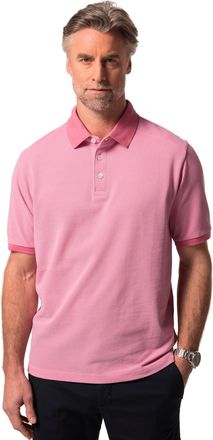 Boston Park Herren gro&szlig;e Gr&ouml;&szlig;en &Uuml;bergr&ouml;&szlig;en Menswear L-8XL Poloshirt, Halbarm, Twotone-Jersey, bis 84/86 Flamingo 56+ 839899510-56+