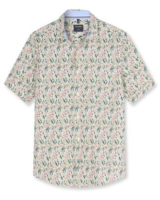 Olymp Casual, Regular Fit, Kurzarmhemd mit buntem floralem Print in
