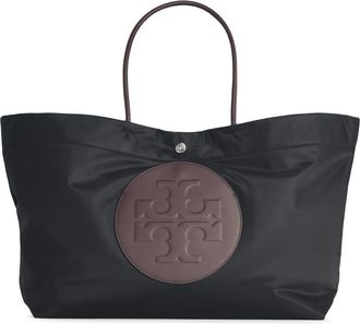 Tory Burch Tory Burch Grand sac en polyamide noir Ella Twist