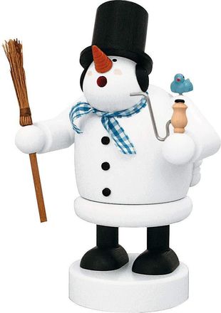 KWO Olbernhau Olbernhau 21514 Räuchermännchen Schneemann, 20 cm