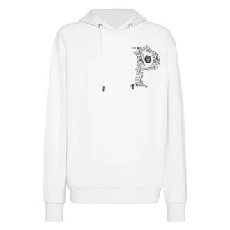 Philipp Plein Hoodie Sweatshirt Money - - Sweatshirts & Hoodies - Herren - Wei&szlig; - 2XL