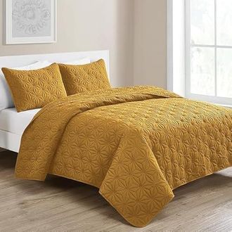 VCNY Home Bettw&auml;sche-Set f&uuml;r King-Size-Bett, wendbare Bettw&auml;sche mit passenden Kissenbez&uuml;gen, ultraweich und knitterfrei, mittelschwer, ganzj&auml;hrig nutzbar (Sere