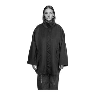 BLONDE No.8 Blonde Ella Woll Jacke Schwarz - - Jackets - Damen - Schwarzk - M
