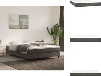 vidaXL Vidaxl - Matelas de lit à ressorts ensachés Gris foncé 140x200x20 cm - Matelas à Ressorts Ensachés - Matelas Moelleux - Matelas Double - Matelas
