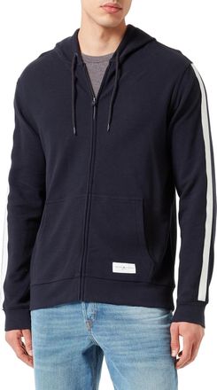 Tommy Hilfiger Herren Hoodie mit Rei&szlig;verschluss Logo Fur Lined mit Taschen, Blau (Desert Sky), XXL