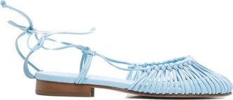 Hereu Femme, Chaussures, Bleu, Taille: 41 EU Mantera Leather Ballets
