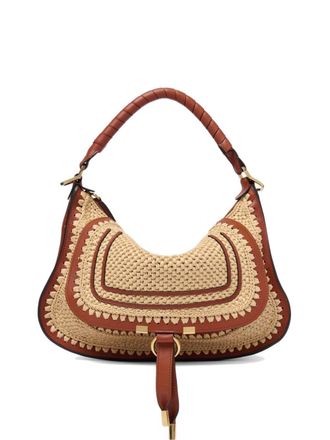 Chlo&eacute; Marcie Petit sac &agrave; bandouli&egrave;re Rafia