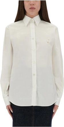 Moschino Cotton Poplin Shirt - - Blouses & Shirts - Damen - Wei&szlig; - M