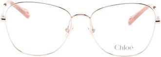 Chloé lunettes de vue à monture ovale - Or