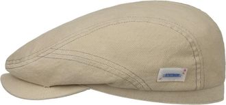 Stetson Sustainable Cotton Driver Flatcap Herren Made in EU Fr&uuml;hjahr Sommer beige XXL (62-63 cm)