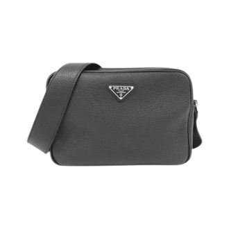 Prada Pre-owned Sac bandouli&egrave;re Vit.daino - Femme - Pre-owned - Noir - Taille: ONE Size