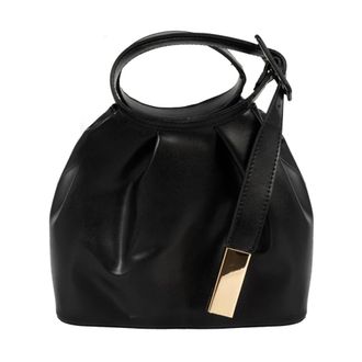 Silvian Heach Handtasche mit Raffung am Henkel - - Bags - Damen - Schwarzk - ONE SIZE