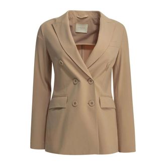 Circolo 1901 Femme, Vestes, Brun, Taille: 36 FR Blazer Double-Bouton