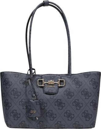 Guess Femme, Sacs, Gris, Taille: ONE Size Janie Logo Girlfriend Carryall