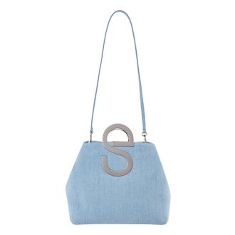 Stine Goya Denim Tote Bag mit Metallgriffen - - Bags - Damen - Blau - ONE SIZE