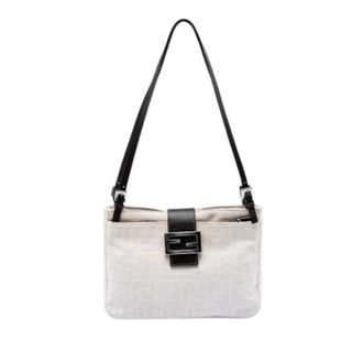 Fendi Pre-owned Canvas Shoulder Bag - - Pre-owned - Damen - Wei&szlig; - ONE SIZE