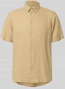 Blend Slim Fit Leinenhemd mit Viskose-Anteil Modell Bobby