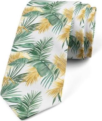 Generic Cravate Pour Homme Jaune Vert Blanc Tendance Cravates Classique Cravate Pour Hommes Pour Travail Accessoires Mariage