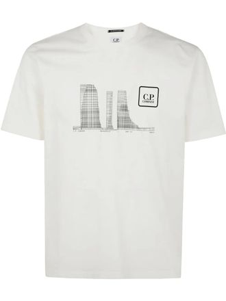 C.P. Company t-shirt à logo imprimé - Blanc