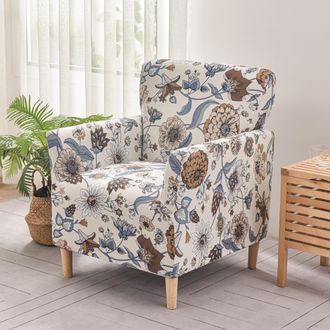 Shanna Stretch-Schonbezug f&uuml;r Bankett-Sessel, modern, luxuri&ouml;s, 1 St&uuml;ck, bedruckt, superweich, elastisch, Sessel-, Couch&uuml;berz&uuml;ge, haustierfreundlich, Einzelc