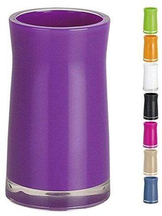 Spirella Zahnputzbecher Zahnb&uuml;rstenhalter Sydney 6,5x12,5 cm Violett/Lila