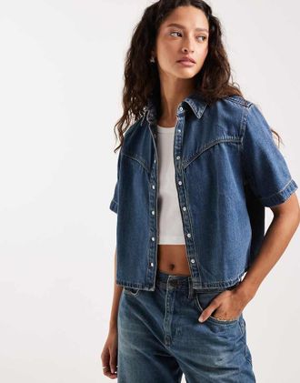 Levi's Logan - Chemise en jean coupe carr&eacute;e - Bleu moyen