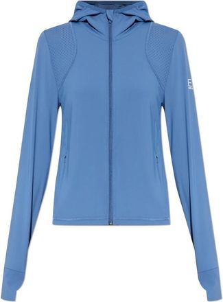 Emporio Armani Emporio Armani Ea7, Femme, Sweatshirts et sweats &agrave; capuche, Bleu, Taille: 40 FR Dynamic Athlete Hooded SweaT-shirt