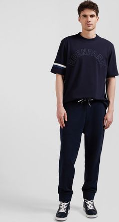 Eden Park T-shirt Manches Courtes En Coton Bleu Marine Coupe Oversized S&eacute;rigraphie Eden Park