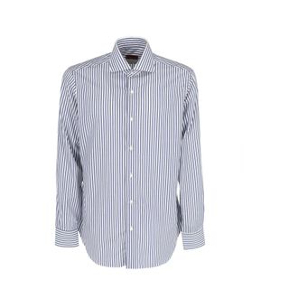Barba Homme, Chemises, Bleu, Taille: M Chemise Casual en Coton pour Homme