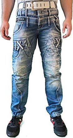 Cipo & Baxx TRIPLE LAYER CD466 Jean en denim pour homme, bleu, 32W / 32L