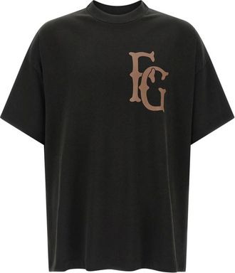 Fear of God Homme, Tops, Noir, Taille: L T-shirt oversize &agrave; col rond