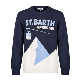 MC2 Saint Barth Pull Heron C - Homme - Pulls - Bleu - Taille: M