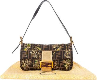 Fendi Crossbody Bags - Fendi Limited Embroidered Monogram Baguette Should - Gr. unisize - in Bunt - f&uuml;r Damen