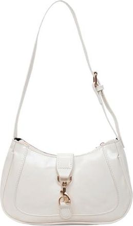 Generic Sac &agrave; bandouli&egrave;re en cuir PU pour femmes, avec boucle de ceinture, sac &agrave; main &eacute;l&eacute;gant sous les bras pour le travail et les voyages