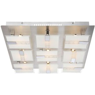 Globo Lighting 40,5 watts led plafonnier verre satin&eacute; &eacute;clairage lampe de bureau Globo 41711-9