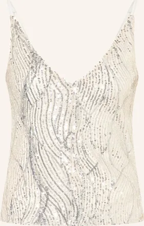 Swing Swing Top Mit Pailletten weiss