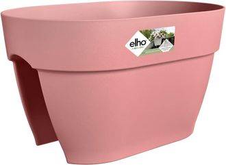ELHO Vibia Campana Flower Bridge 40 - &Uuml;bertopf f&uuml;r Balkon & Au&szlig;en - &Oslash; 39.0 x H 22.0 cm - Rosa/Puderrosa