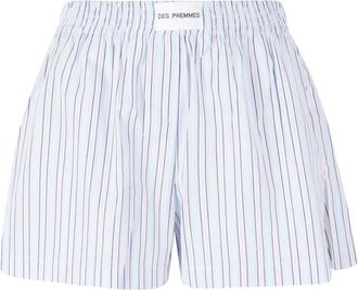 Des_Phemmes DES Phemmes, Femme, Shorts, Bleu, Taille: 38 FR Cotton Boxer Shorts