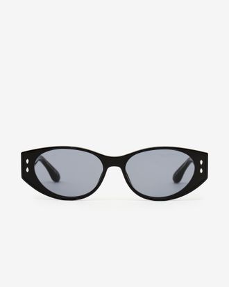 Isabel Marant Lunettes De Soleil Emely - Femme - Noir Pall-gris - Isabel Marant - cadeau de no&euml;l femme